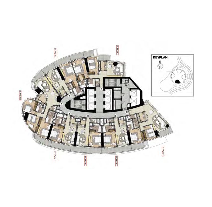 Off plan apartment for sale with 3 bedrooms in Damac Towers at AED ...
